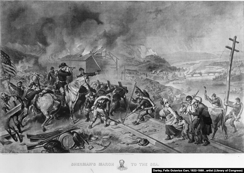 Sherman Burns Atlanta in March to the Sea