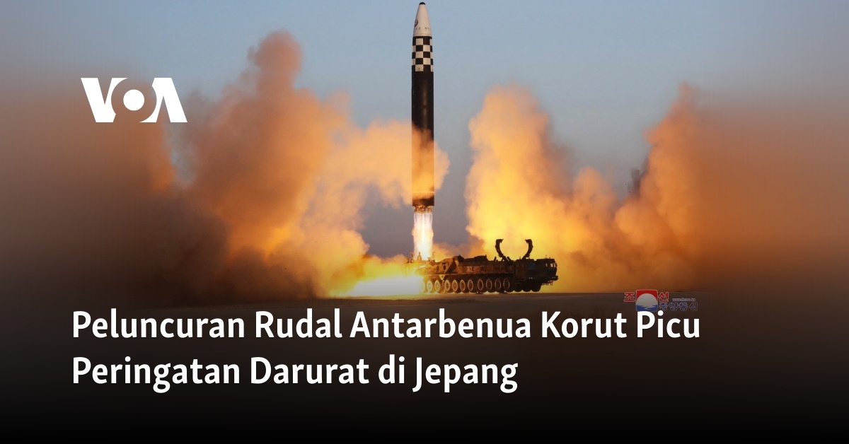 Peluncuran Rudal Antarbenua Korut Picu Peringatan Darurat di Jepang