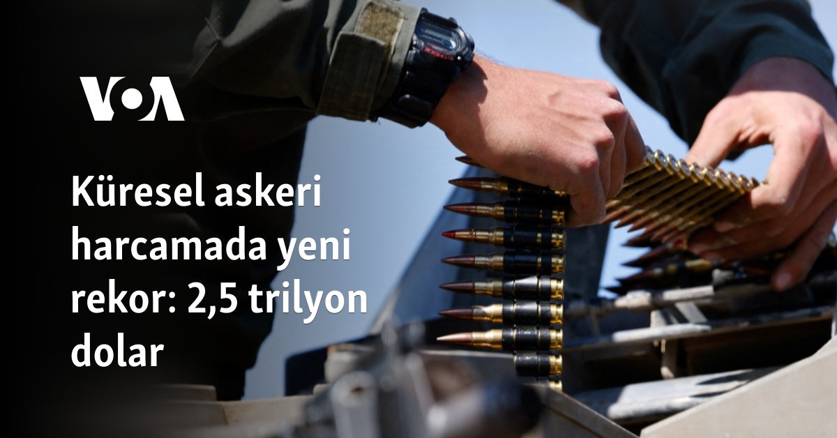 Küresel askeri harcamada yeni rekor: 2,5 trilyon dolar