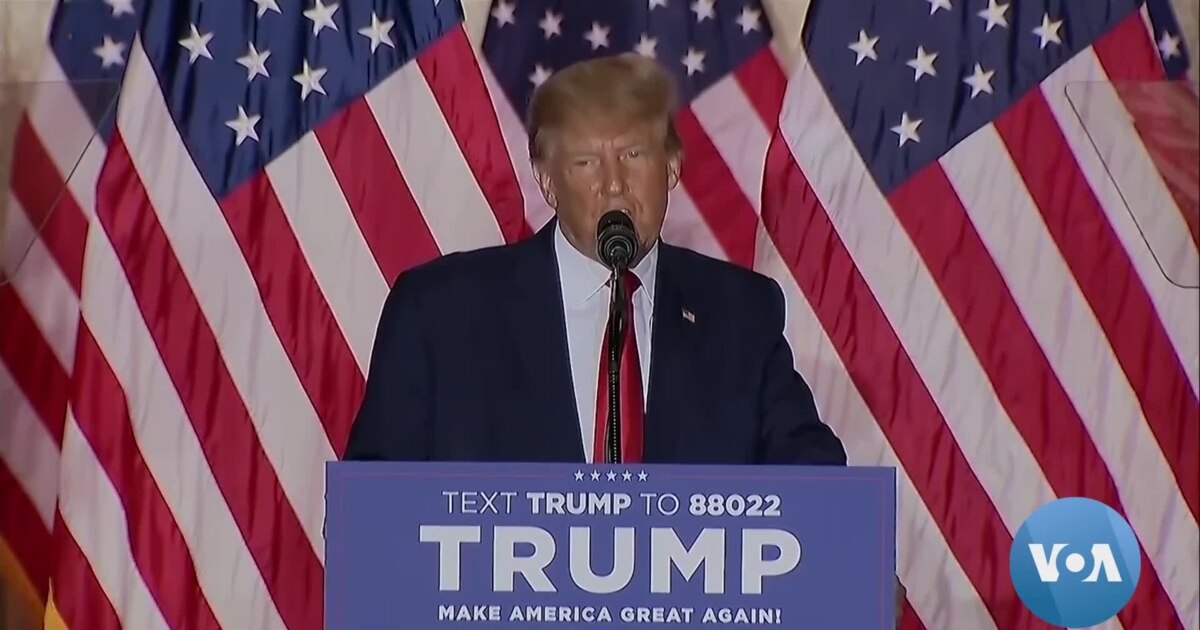 Donald Trump anunciou terceira candidatura presidencial