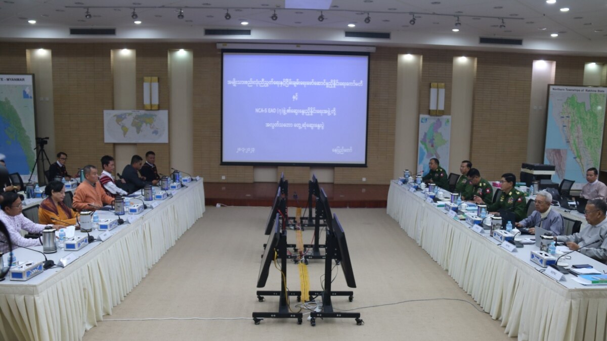 Nca လက်မှတ်ထိုး ၇ ဖွဲ့နဲ့ စစ်ကောင်စီငြိမ်းချမ်းရေးဆွေးနွေးရေးအဖွဲ့ ၂ ရက်ကြာ ဆွေးနွေး