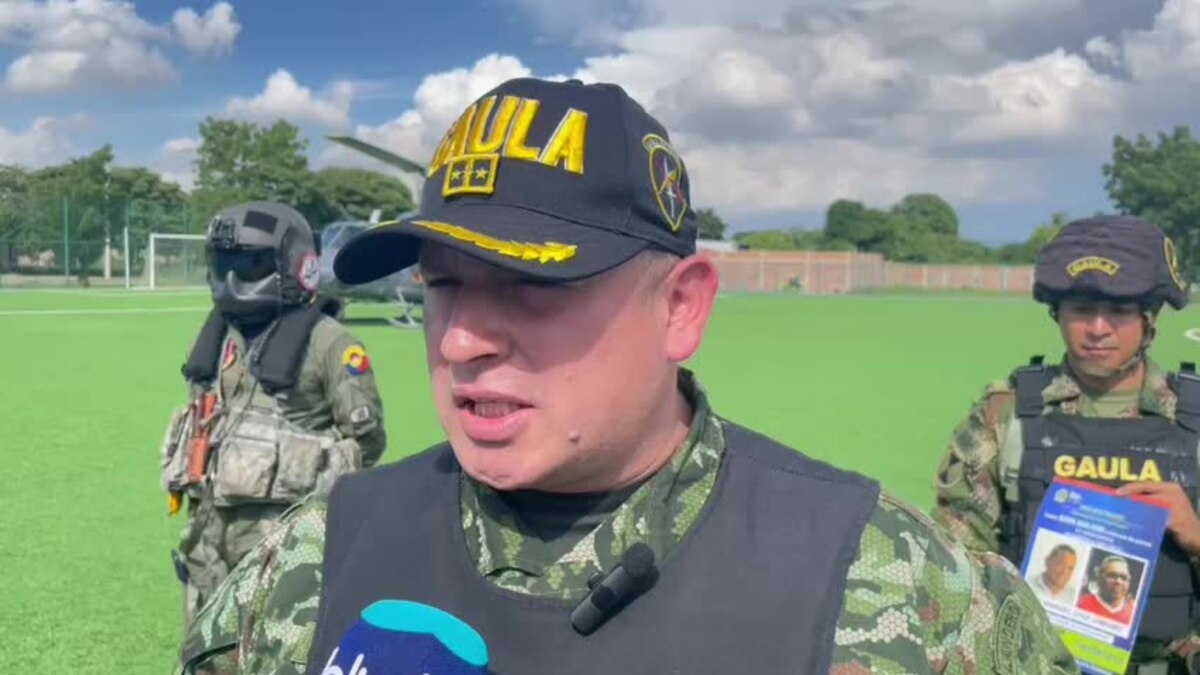 Coronel Giovanni Montañez Acosta, vocero de las Fuerzas Militares de Colombia.