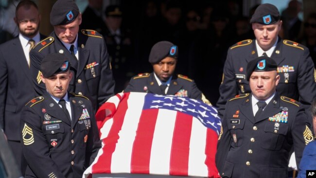 2 US Soldiers Killed in Drone Attack Mourned at Funerals – News.net