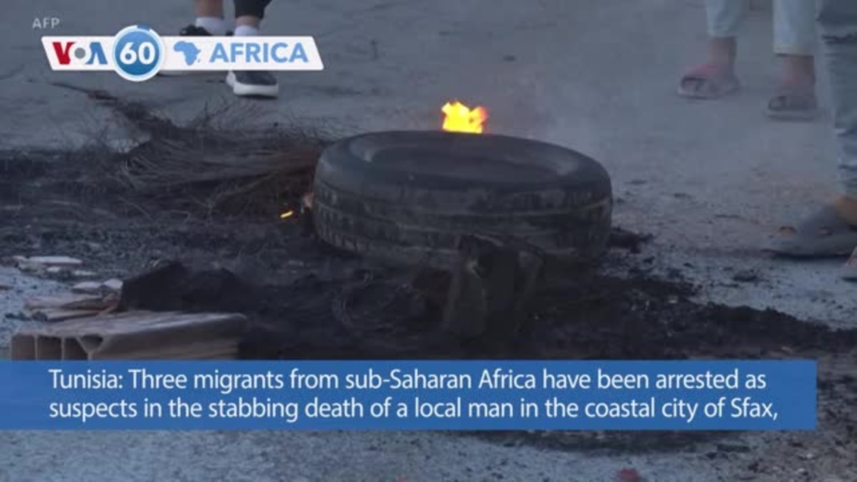VOA60 Africa- Three sub-Saharan African migrants arrested as suspects ...