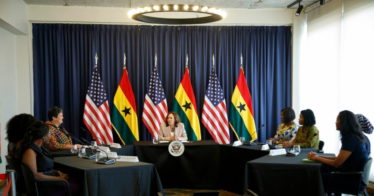 Kamala Harris Ta Gana Da Mata ‘Yan Kasuwa Na Kasar Ghana