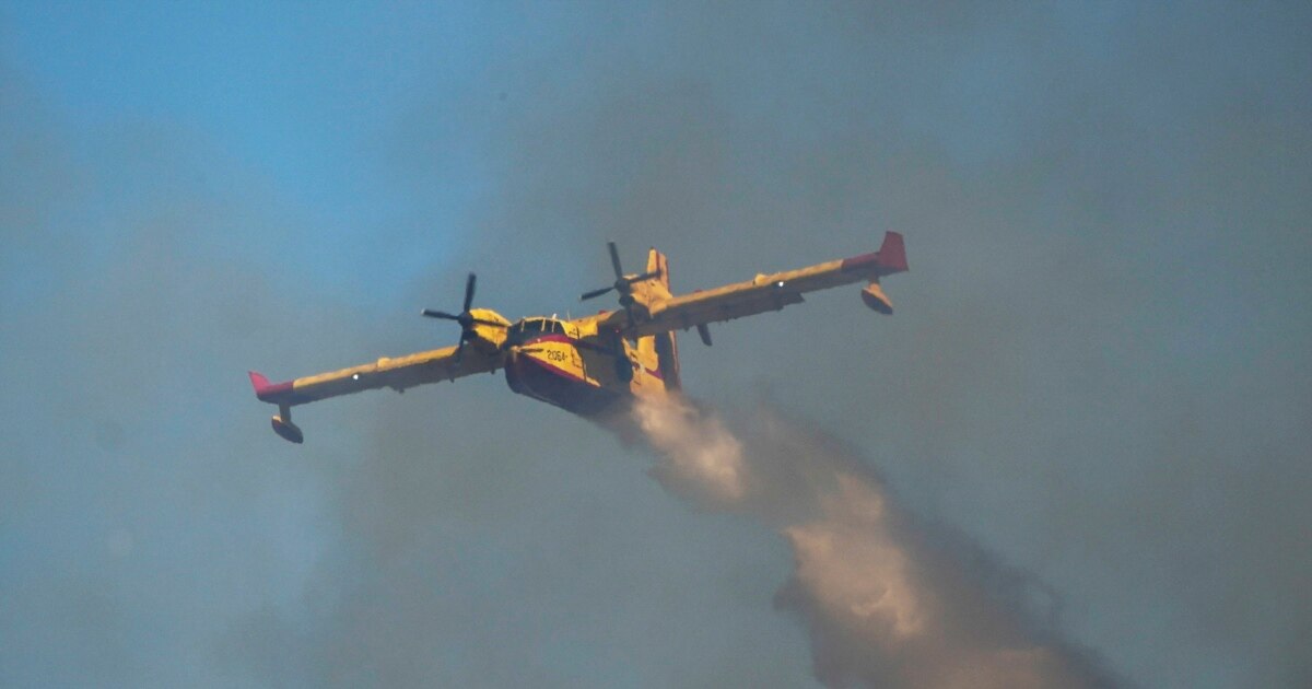 Firefighting Plane Crashes in Greece, Killing Both Pilots, as Blazes ...