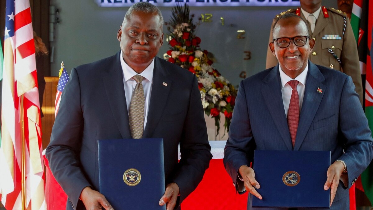 US, Kenya Sign Defense Agreement Ahead of Haiti Security Mission