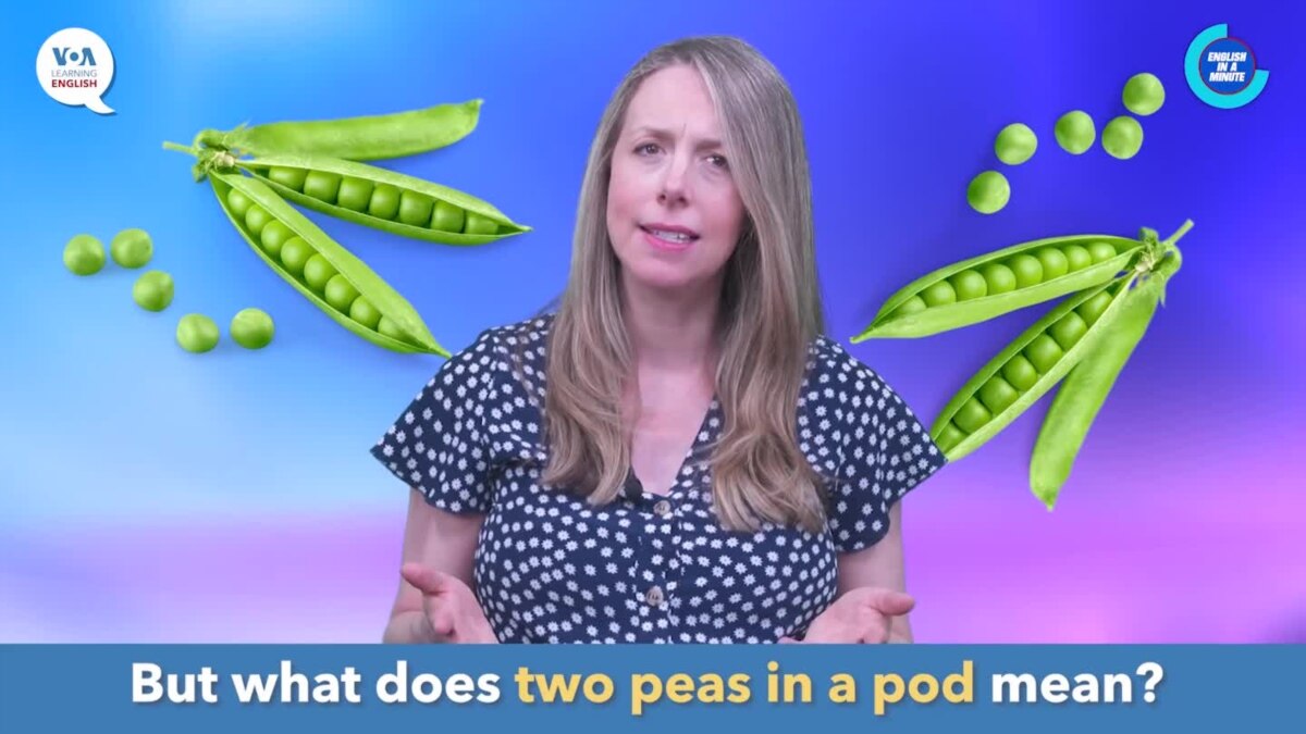 English in a Minute: Two Peas in a Pod