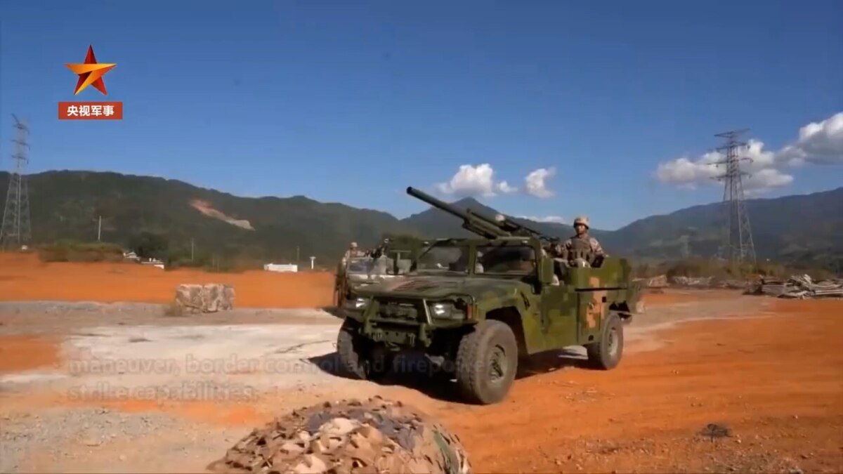 မြန်မာနယ်စပ်အနီး နောက်တကြိမ် တရုတ်စစ်ရေးလေ့ကျင့်