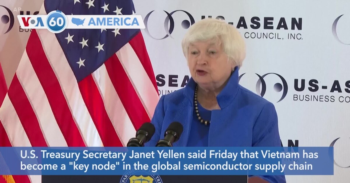 VOA60 America- U.S. Treasury Secretary Janet Yellen said Friday that ...