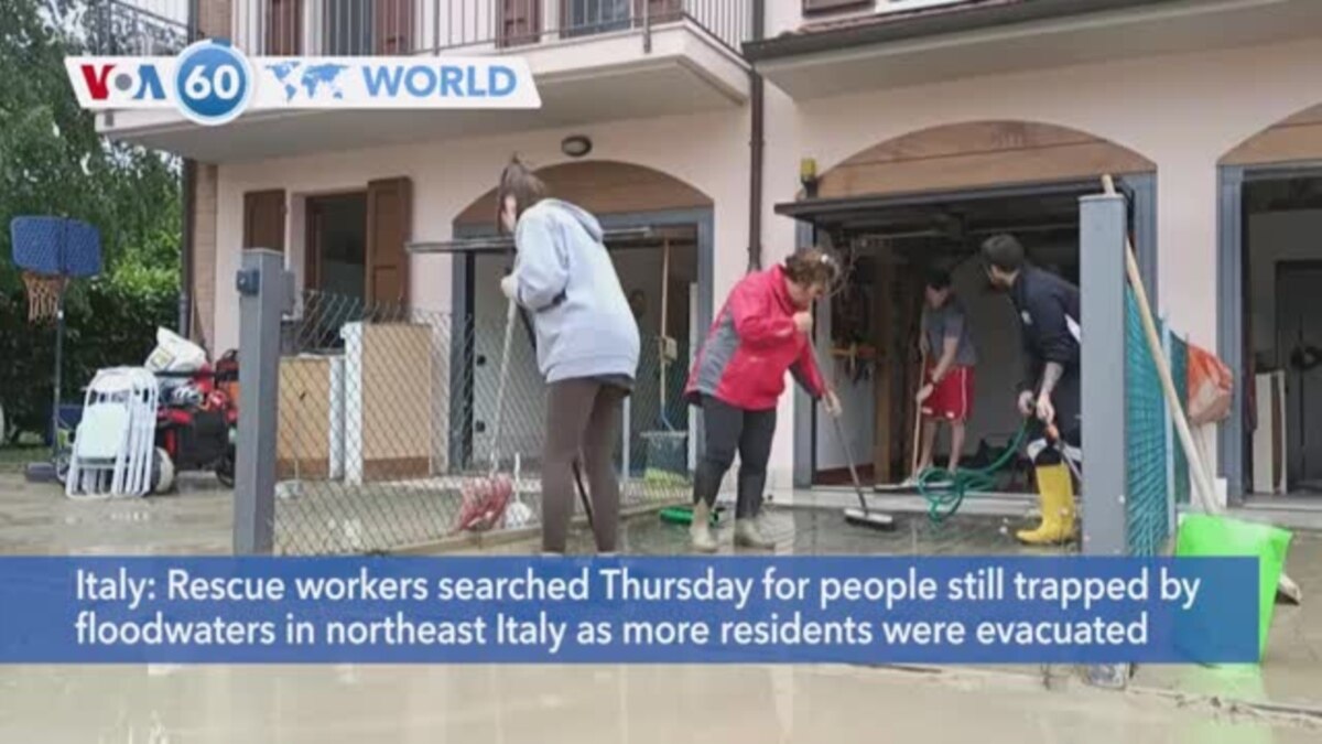VOA60 World- Rescue workers searched Thursday for people still trapped ...