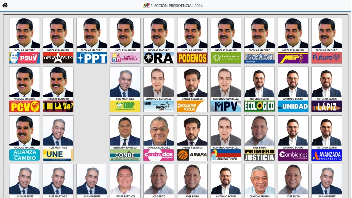 ¿Quiénes son los 10 candidatos a la presidencia de Venezuela?