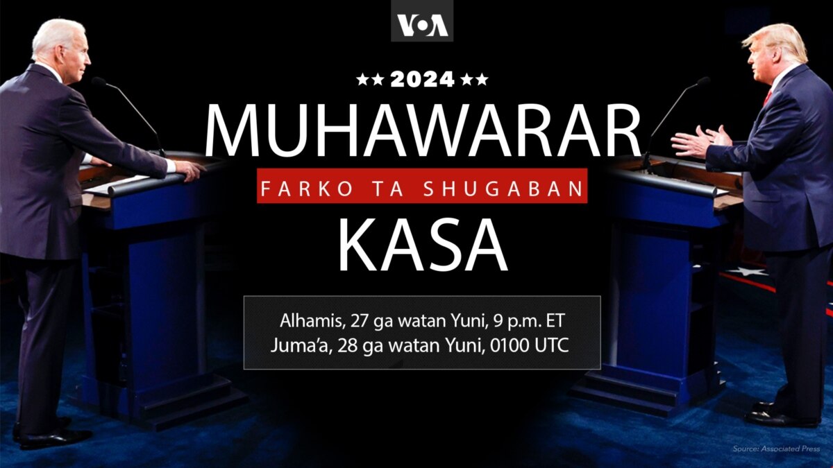 Biden Da Trump Zasu Fafata Muhawara Karon Farko A Yau Alhamis