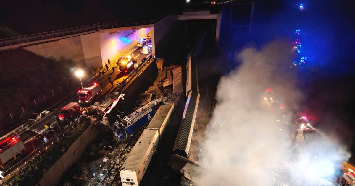 Fiery Greece Train Collision Kills 26, Injures at Least 85