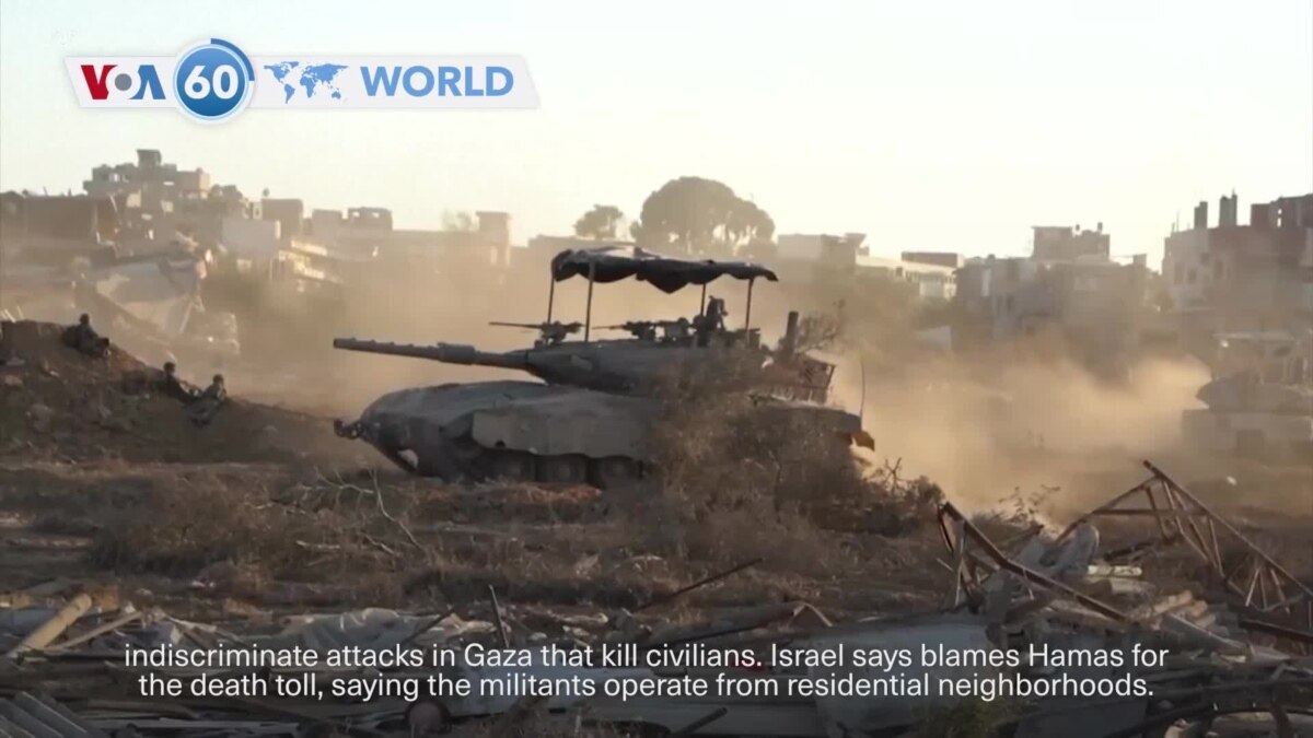 VOA60 World - International mediators holding talks in Doha in hope to ...