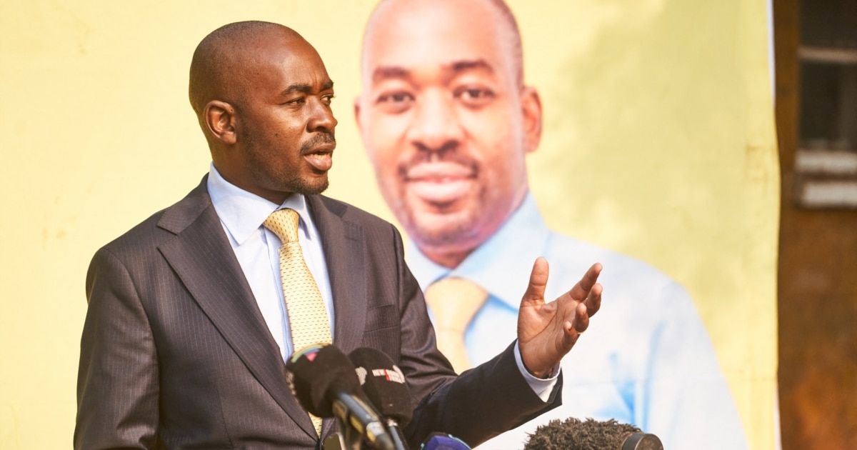 Zimbabwe: le parti CCC "contaminé", l'opposant Nelson Chamisa claque la ...