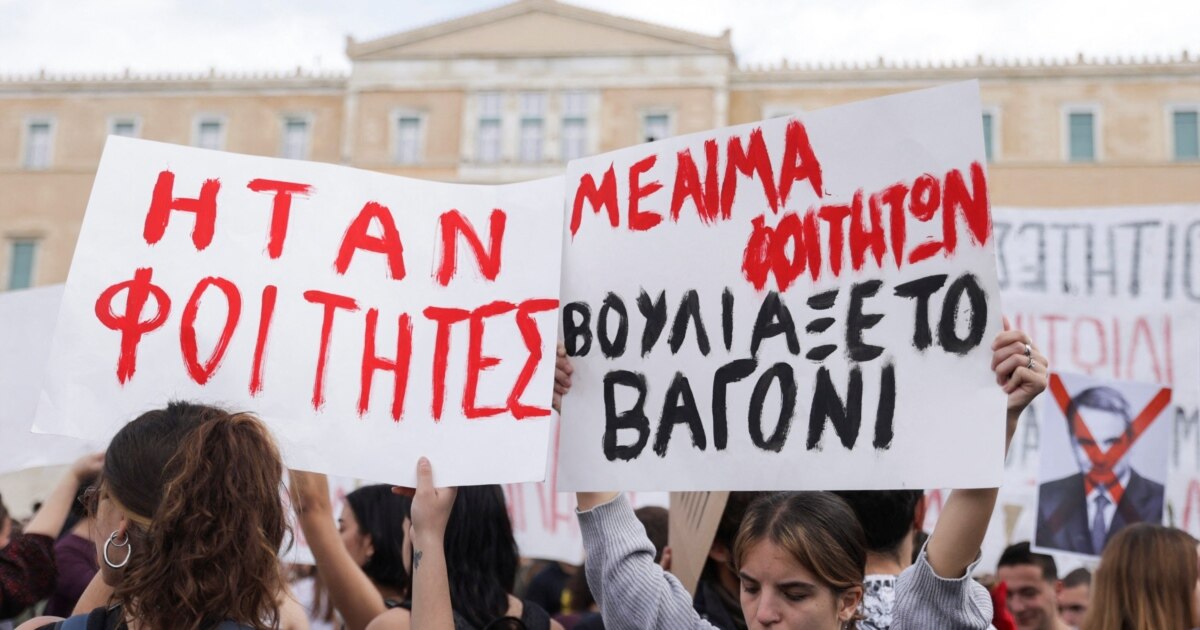 Thousands Rally in New Greece Protest Over Train Crash