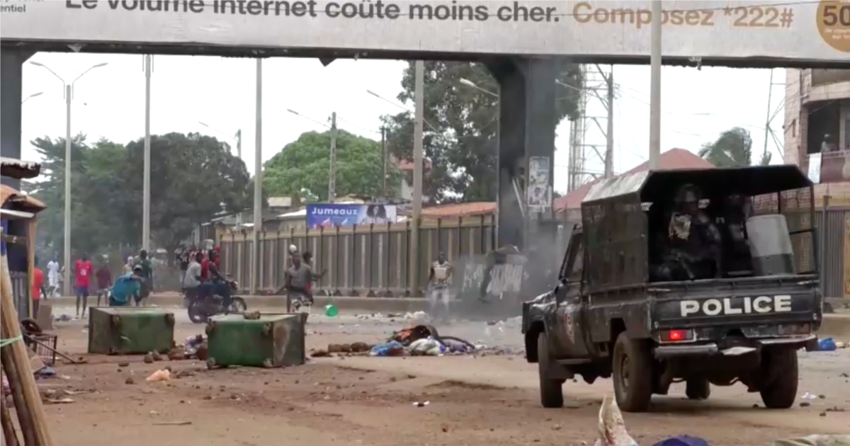 Manifestations à Conakry: la police dément la mort de sept personnes