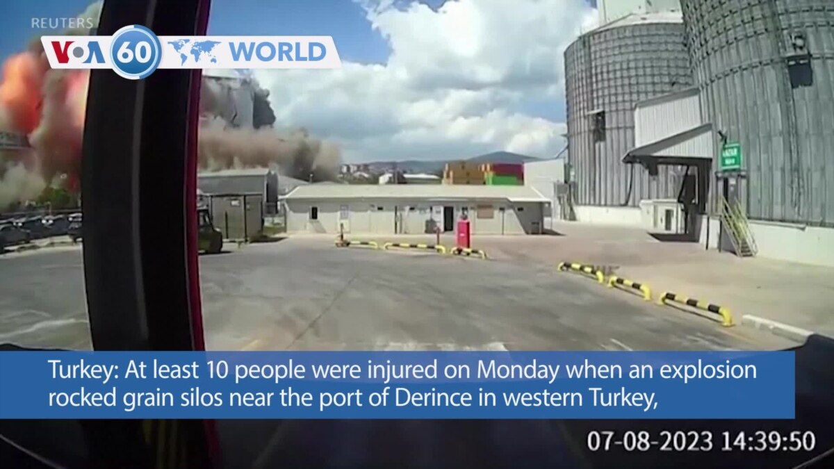 VOA60 World - 10 injured in Turkish grain silo explosion