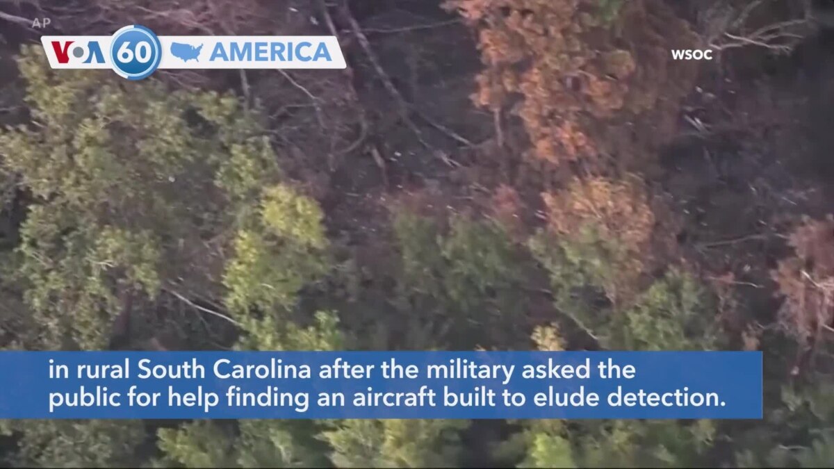 VOA60 America - Authorities Find Debris From F-35 Fighter Jet That Crashed in South Carolina