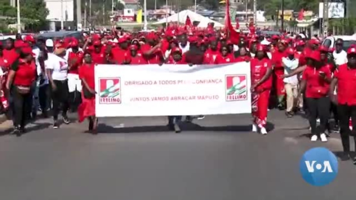 Frelimo fez marcha da vitória no sábado, com Razaque Manhique a ...