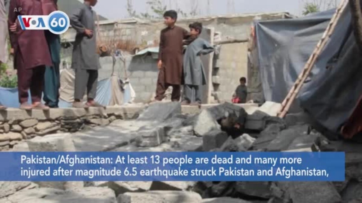 Voa60 World At Least 13 People Killed After Earthquake Struck