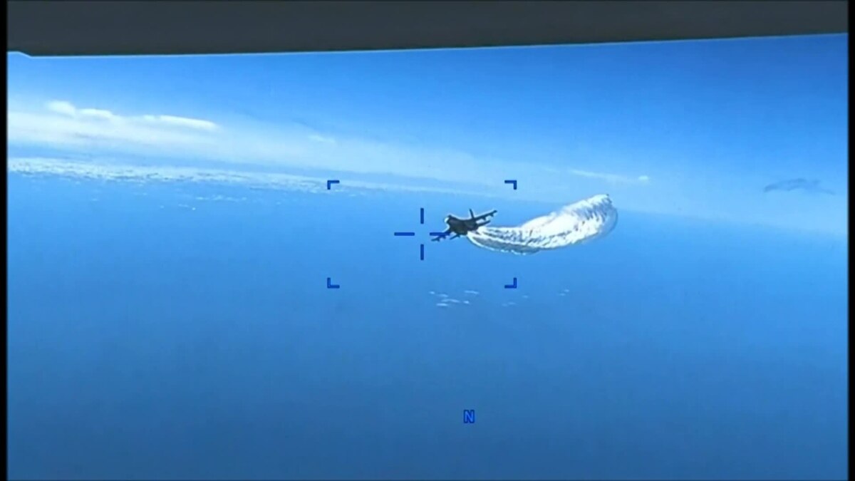 US Air Force MQ-9 Camera Footage: Russian Su-27 Black Sea Collision US Air Force MQ-9 Camera Footage: Russian Su-27 Black Sea Collision