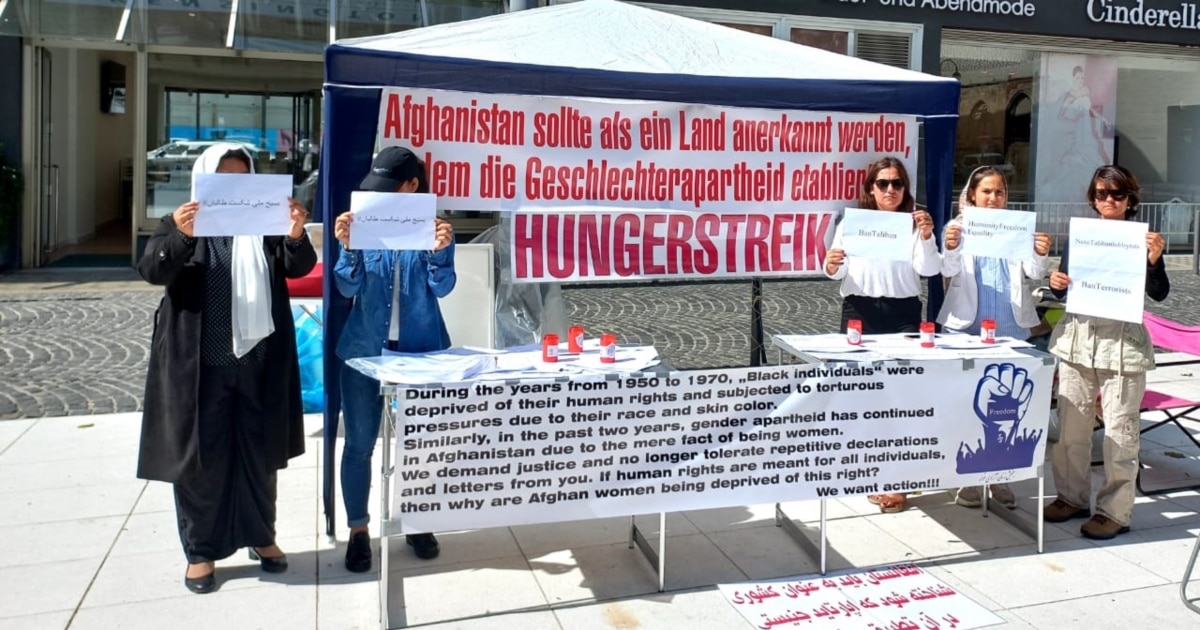 Afghan Women Stage Hunger Strike in Germany
