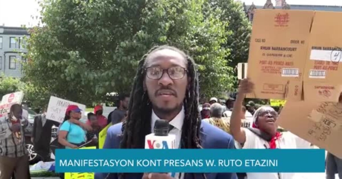 'Ayiti Pa Pou Vann!' - Manifestan Ayisyen Pran Lari Washington pou ...