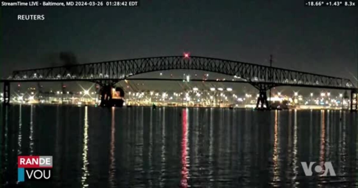 Omwens 6 Moun Mouri Apre yon Bato Kago Frape yon Pon Enpòtan nan Baltimore