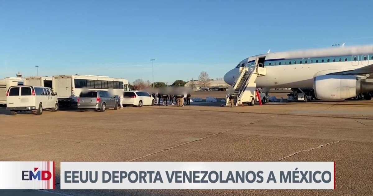 Tras suspensión de vuelos de repatriación EEUU deporta venezolanos a México