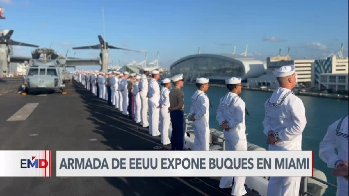 Llegan a Miami buques de guerra de la Armada estadounidense