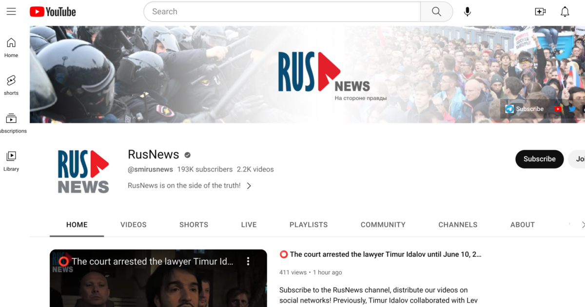Russian Journalist Arrested, Accused of Spreading Fake News