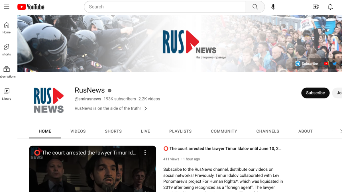 Russian Journalist Arrested, Accused of Spreading Fake News