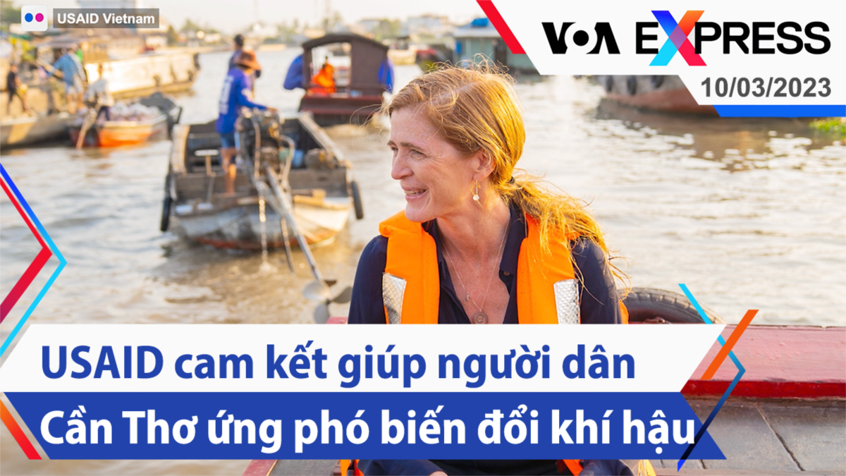 USAID cam kết giúp người dân Cần Thơ ứng phó với biến đổi khí hậu | Truyền hình VOA 10/3/23