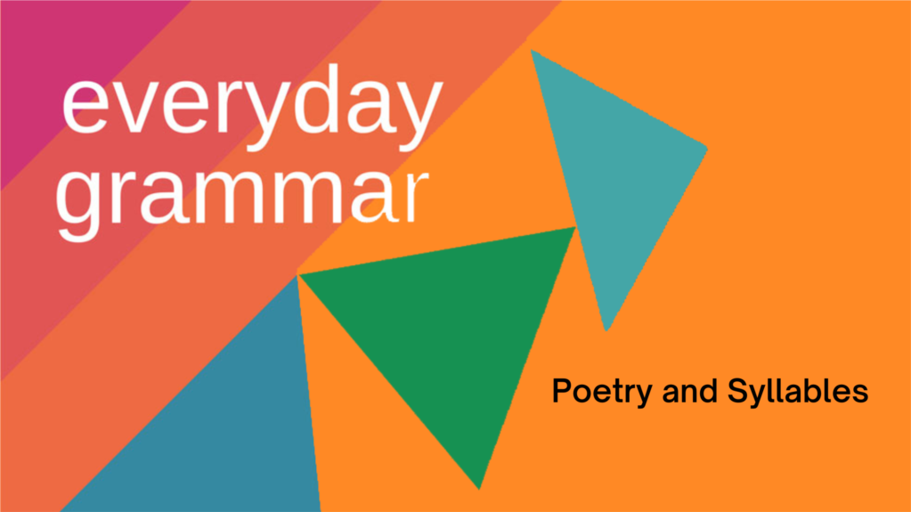 Poetry And Syllables VOA Learning English Digdok