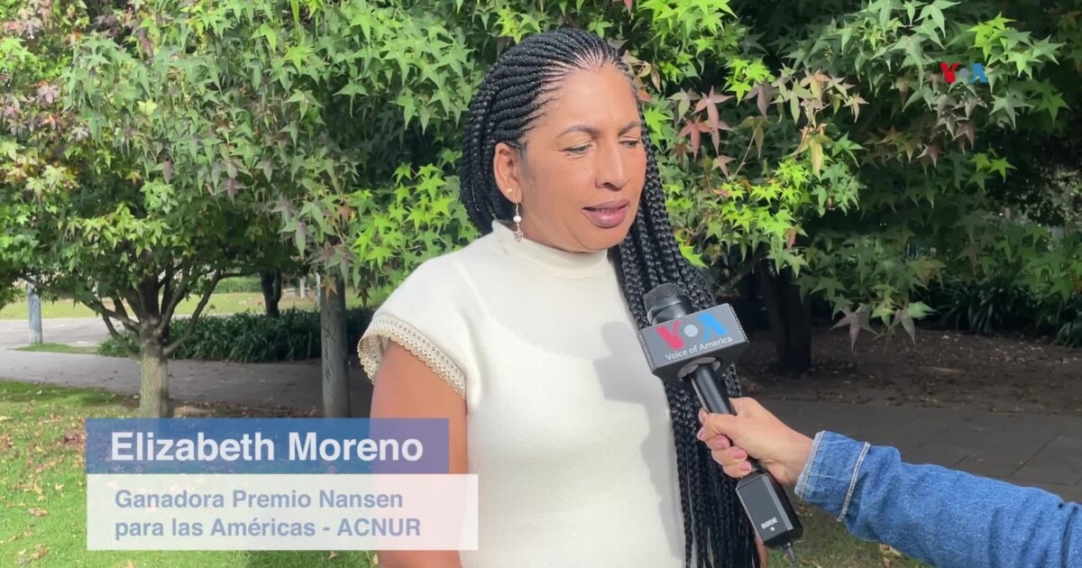 La colombiana Elizabeth Moreno, galardonada por el premio Nansen de ACNUR
