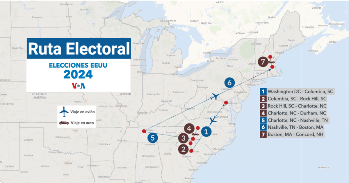 Mapa: Ruta electoral 2024