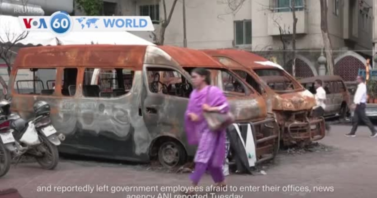 VOA60 World- Violent student-led protests in Bangladesh caused severe ...