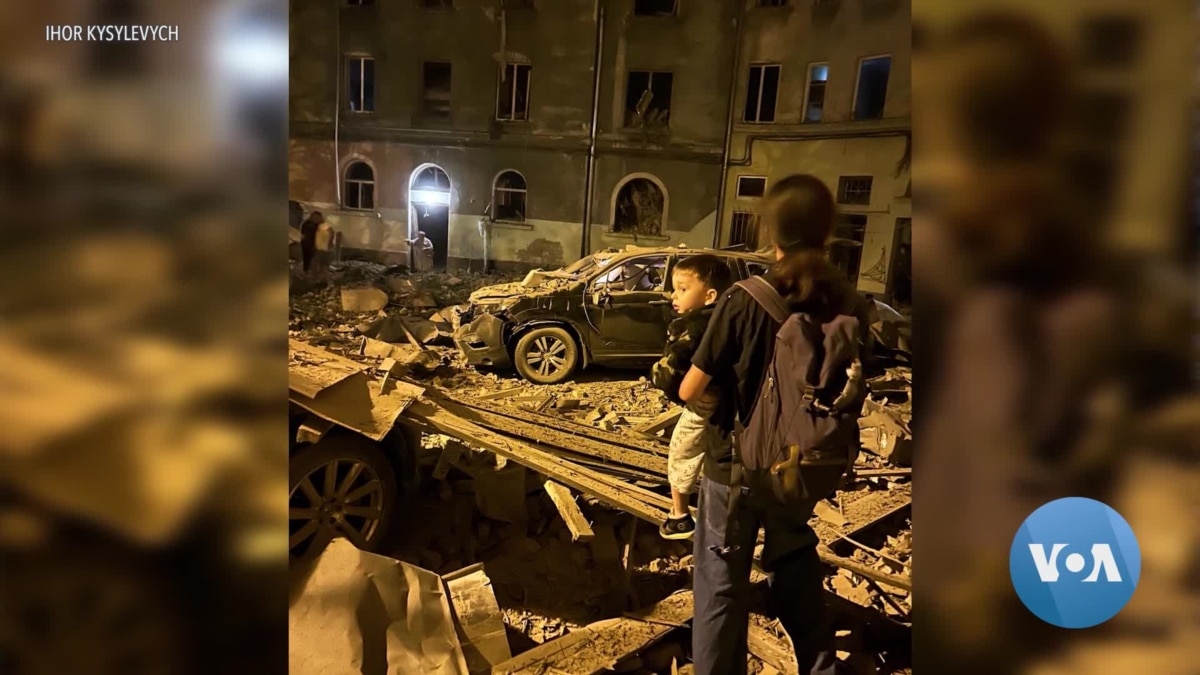 Survivors of Missile Strike on Lviv, Ukraine, Apartment Complex ... Survivors of Missile Strike on Lviv, Ukraine, Apartment Complex ...