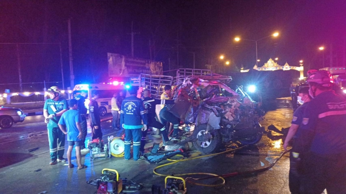 ထိုင်း−မြန်မာနယ်စပ် ယာဥ်တိုက်မှု မြန်မာ အပါအဝင် ၅ ဦးသေ