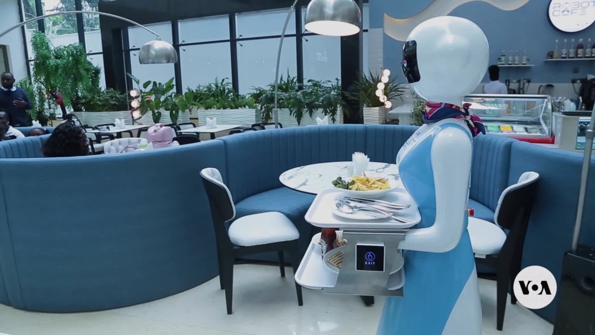 Restaurant with robot servers causes excitement in Nairobi