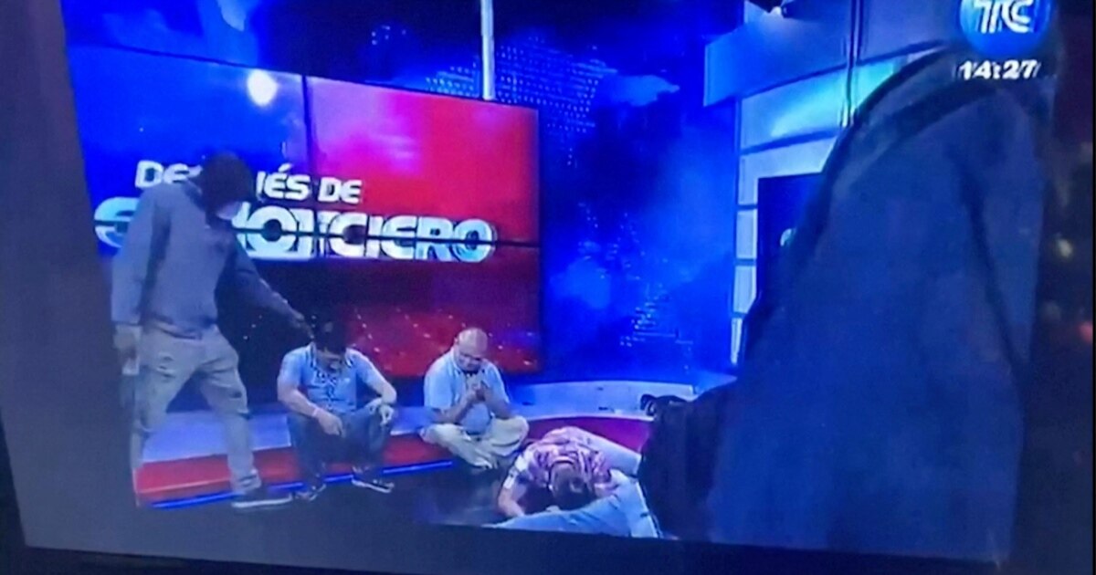 INTERNATIONAL EDITION: Armed People Take Over Live TV Broadcast in ...