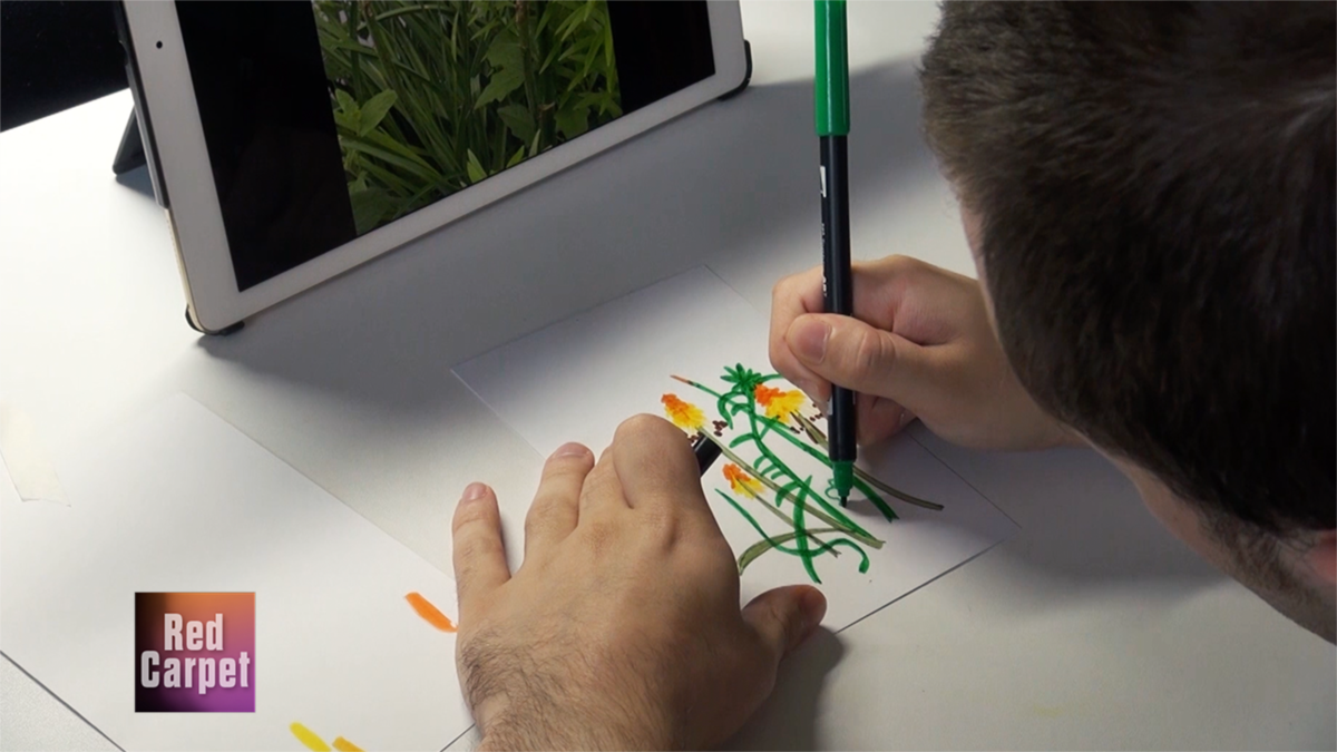 A Young Man Uses Art to Cope with Autism