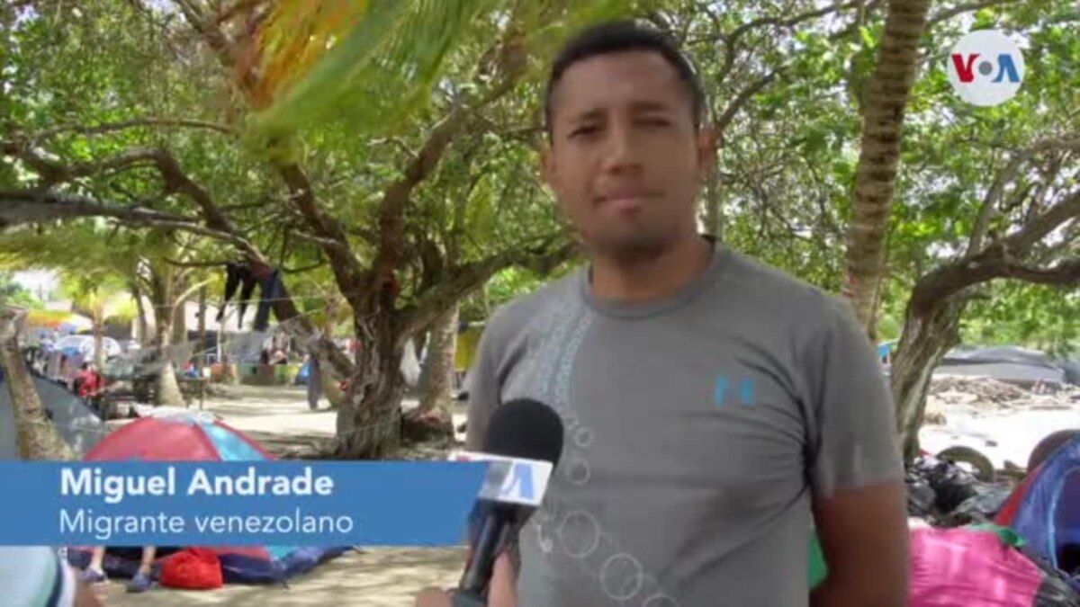 Miguel Andrade, migrante venezolano