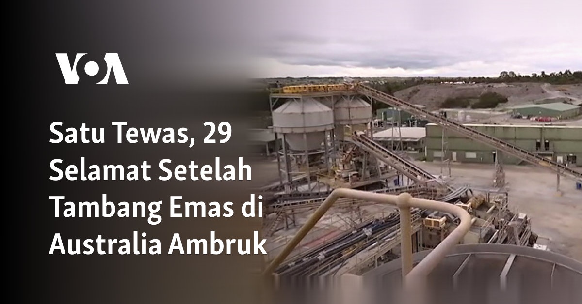 Satu Tewas, 29 Selamat Setelah Tambang Emas di Australia Ambruk