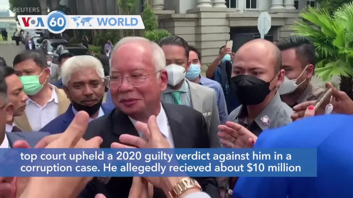 VOA60 World - Guilty charge upheld against Malaysian Prime Minister ...