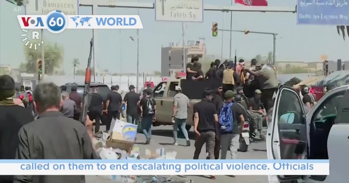 VOA60 World - Iraqi Cleric Calls on Supporters to End Protests After ...