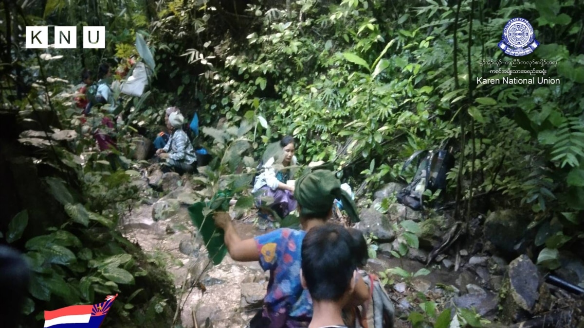 စစ်ကောင်စီလေကြောင်းတိုက်ခိုက်မှုကြောင့် ညောင်လေးပင်ဒေသခံ ထောင်နဲ့ချီ