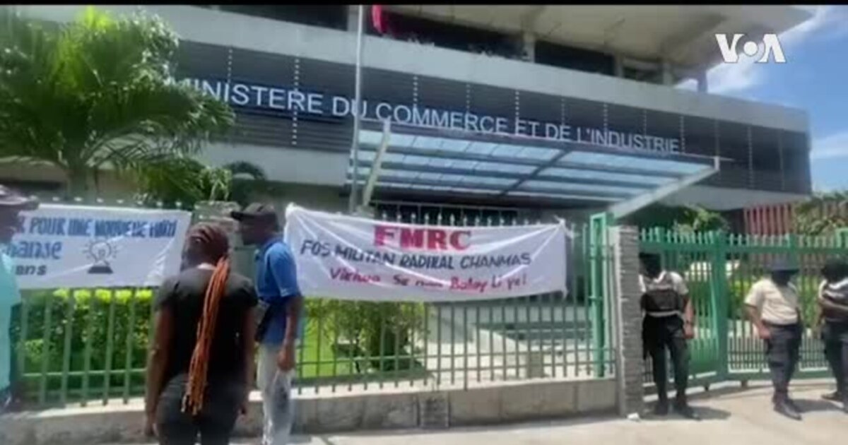 Yon Gwoup Sitwayen Plante Pikèt yo Devan Ministè Komès Ayiti pou ...